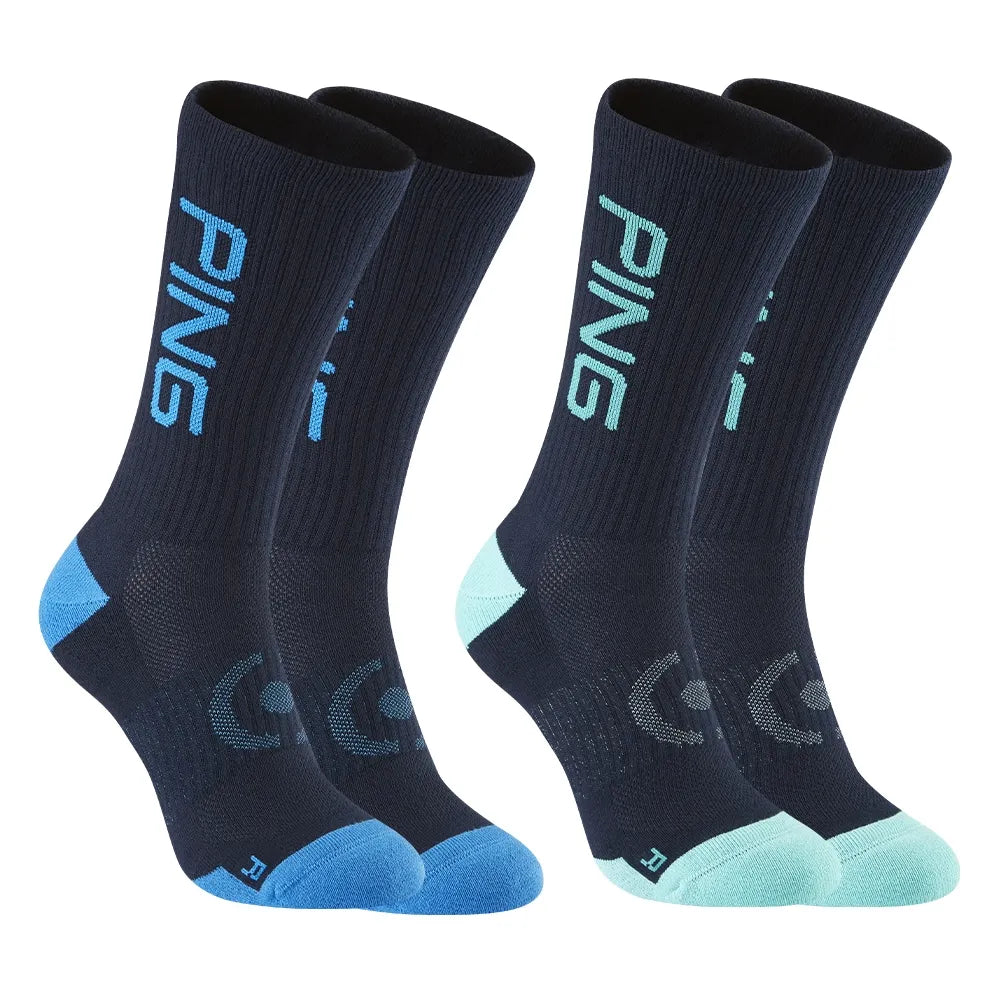 PING Logo Men's Crew Socks (2 pair pack) – Fairway Legends